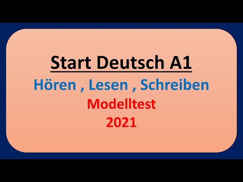 Start Deutsch A1 Hören , Lesen und Schreiben modelltest mit Lösung am Ende ||  Vid - 25