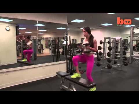 dünyanın en güzel kalçalı kızı Jen Selter sokak ortasında spor yaparsa