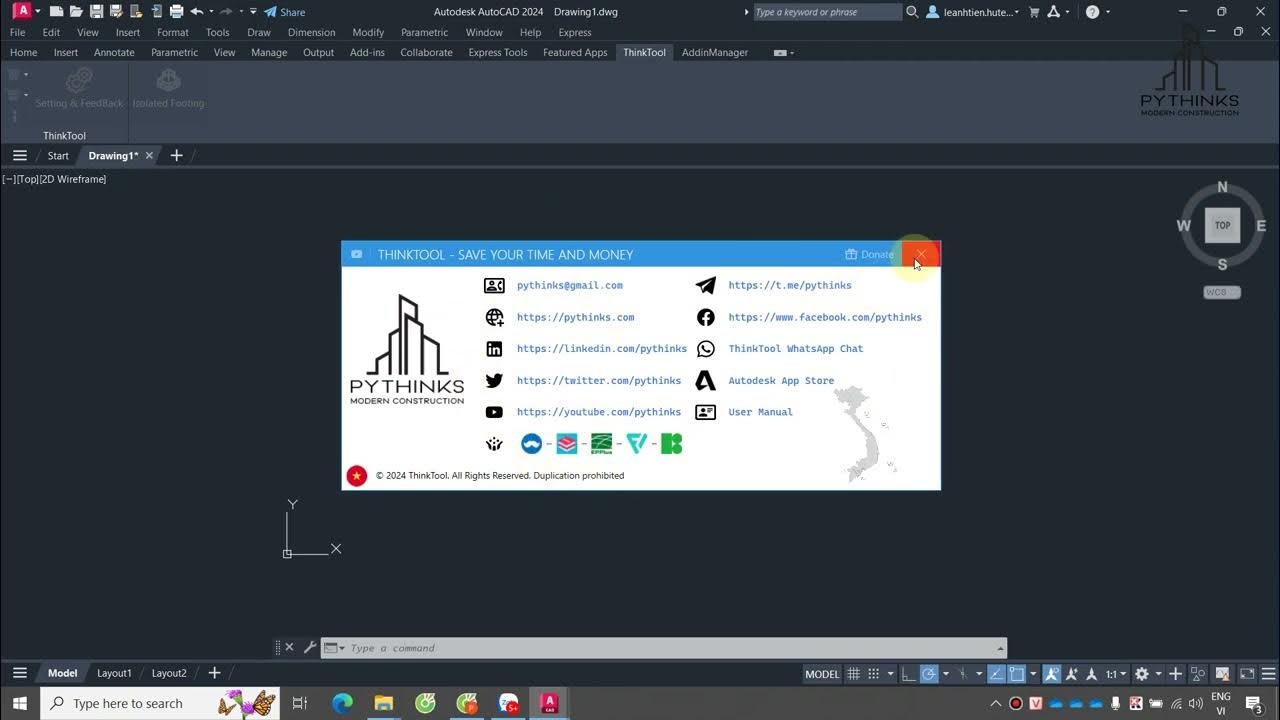 0.Demo Ribbon Autocad API C# - YouTube