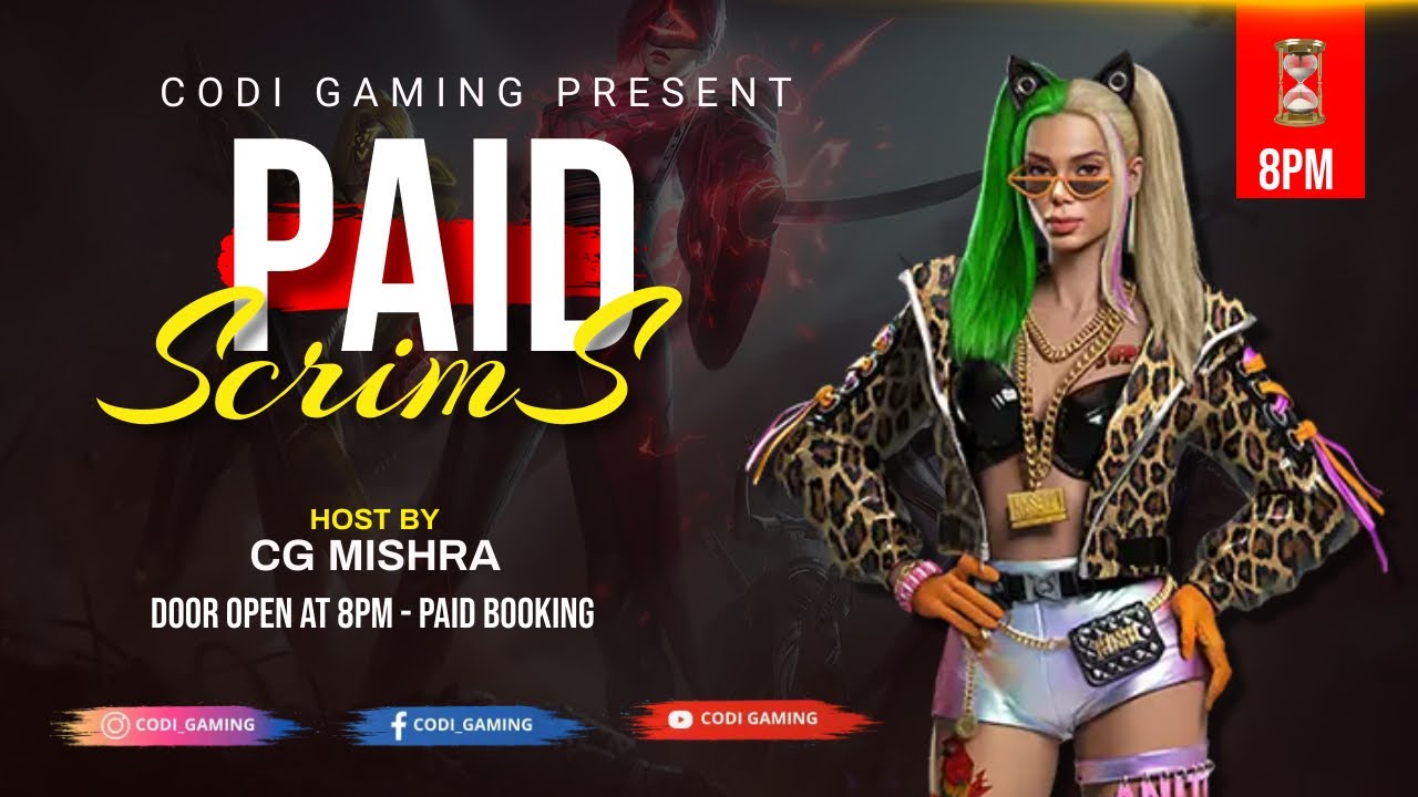 Codi Gaming Presents Paid Scrims | Organised By Codi Gaming #CODIGAMING #esports #FreeFireMax ...