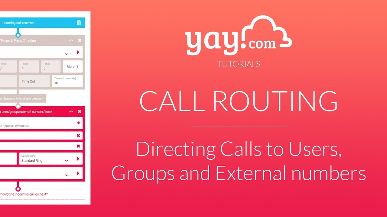 Yay.com Tutorials - Directing Calls to Users, Groups & External - YouTube
