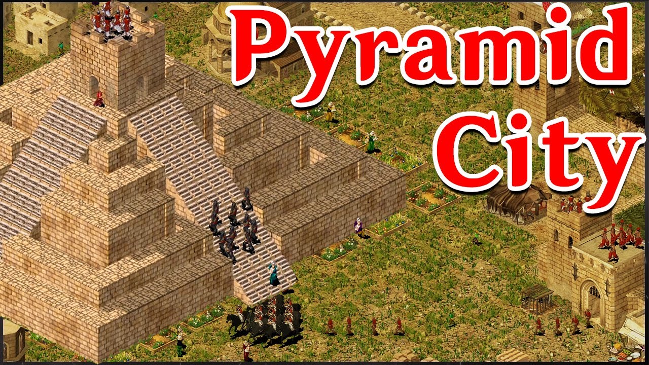 The great fortress of the Egyptian pyramids | Stronghold Crusader - YouTube