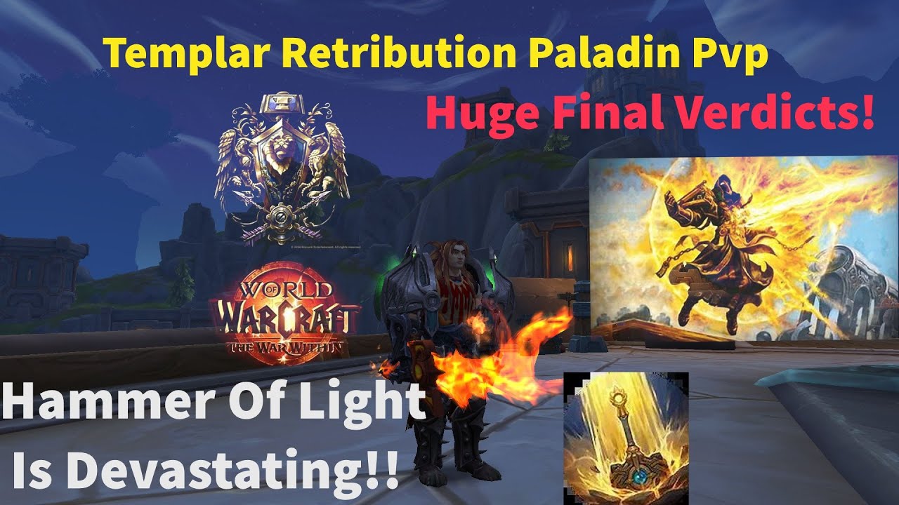 Templar Retribution Paladin - (Battleground Pvp Highlights #9) - Wow ...