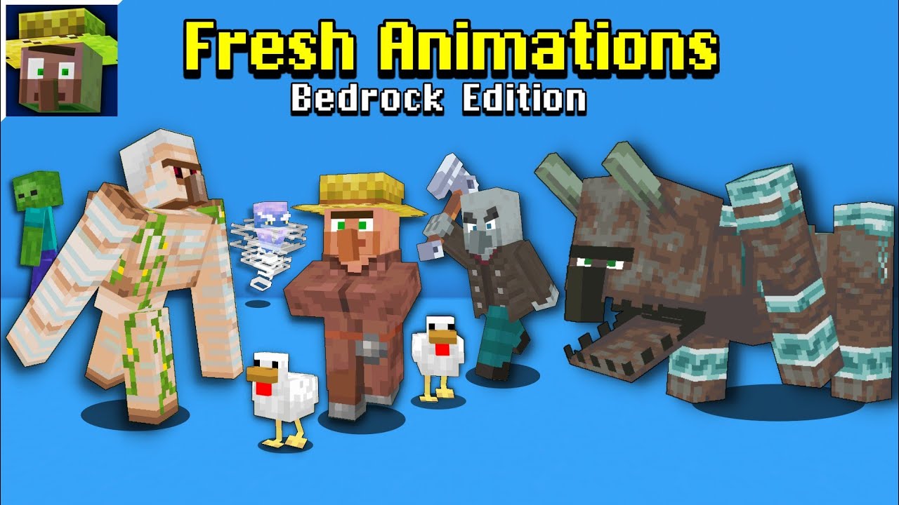 Animasi Mobs FRESH ANIMATIONS Sekarang Ada Di Bedrock Edition Mirip ...