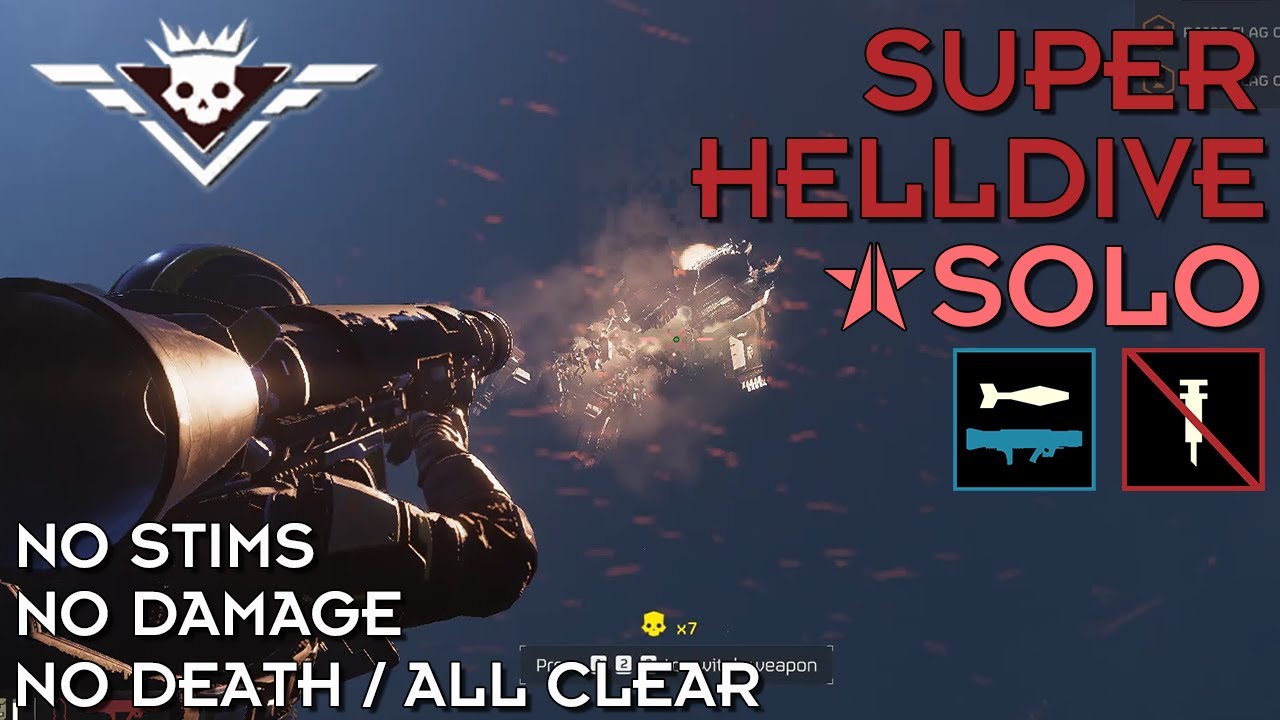 Helldivers 2 - Spread Democracy (Super Helldive Solo / No Stims, No ...