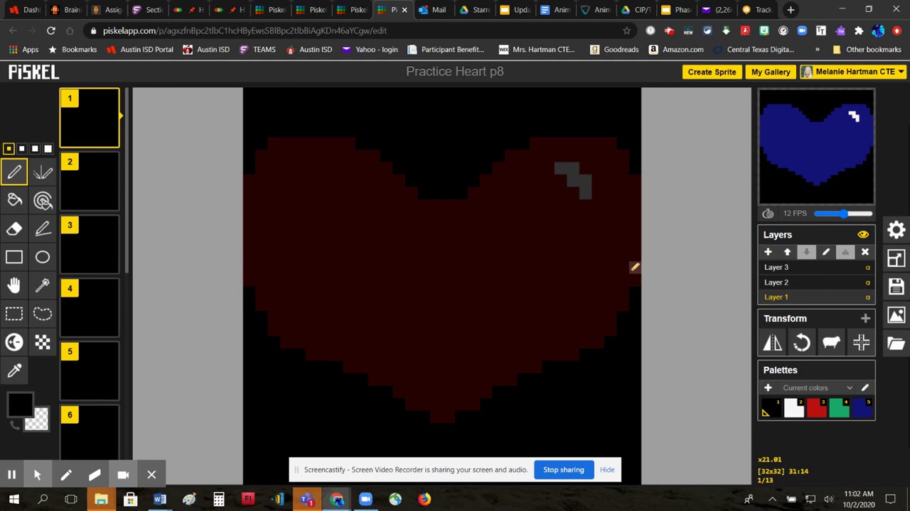Export a Piskel File to Turn in - YouTube