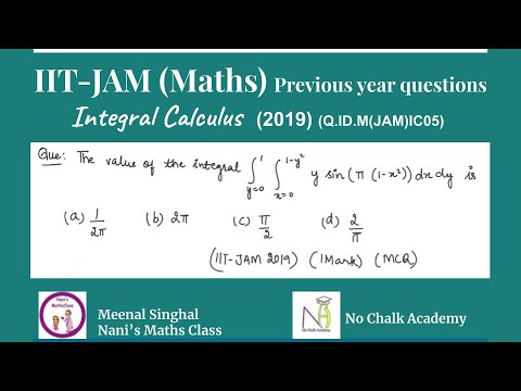 Integral Calculus, IIT-JAM (Maths) 2019 Question, (Q.ID.M(JAM)IC05 ...