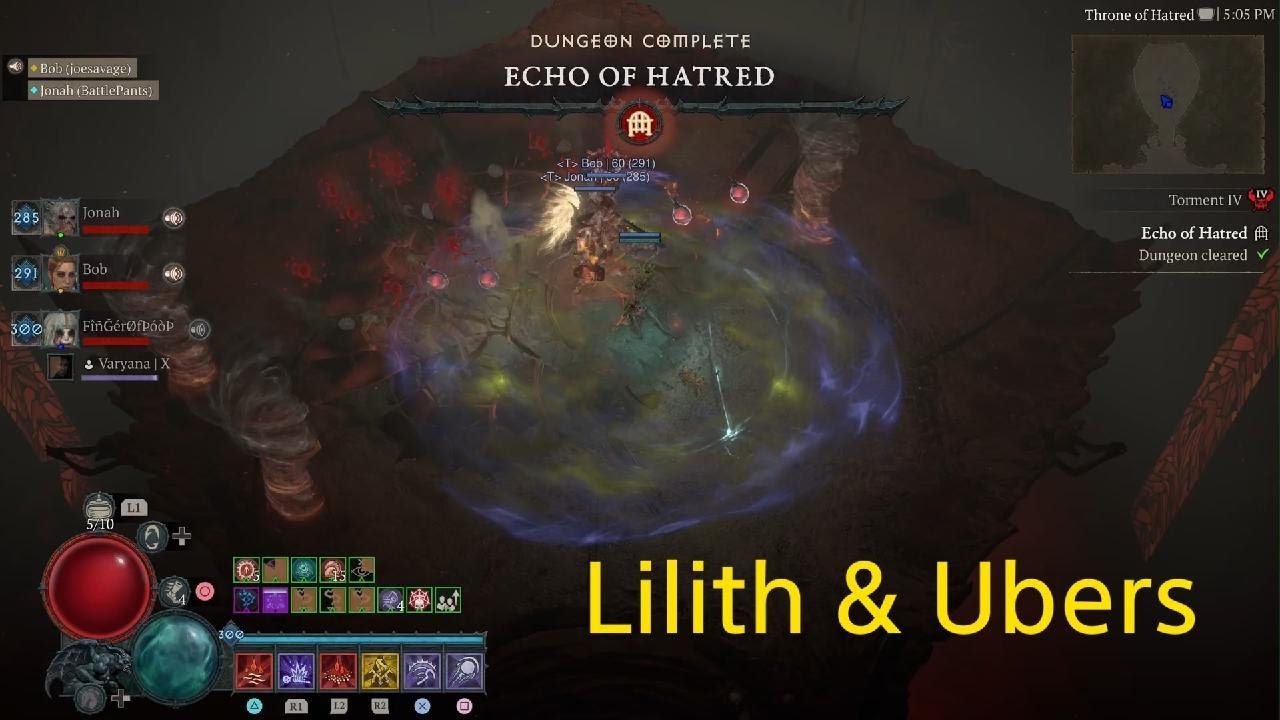 Diablo IV Lilith and Uber smashing - YouTube