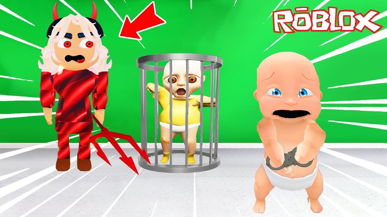 ŞEYTAN BAKICI VE BEBEKLER 😱 Who's Your Daddy Baby in Yellow Roblox ...