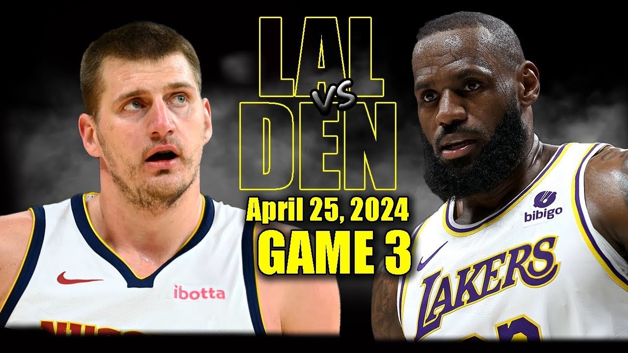 LAKERS vs DENVER game 3 - YouTube