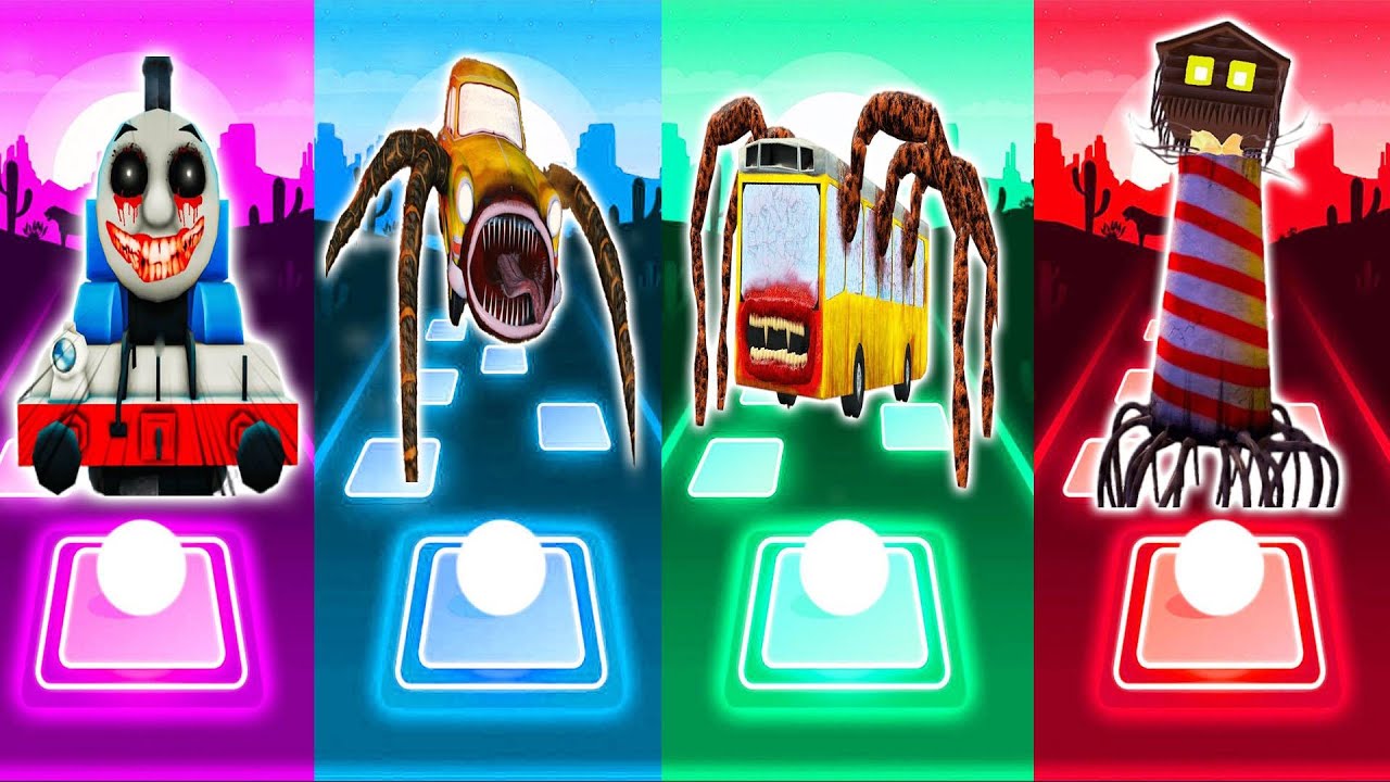 Cartoon Tomas Train vs Car Eater vs Bus Eater vs House Head Lighthouse ...
