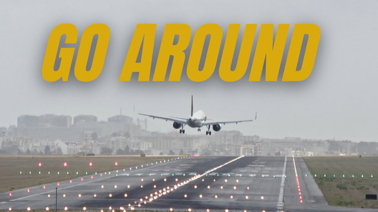 Airbus A320neo GO AROUND - Plane Spotting at Lisbon Airport - YouTube