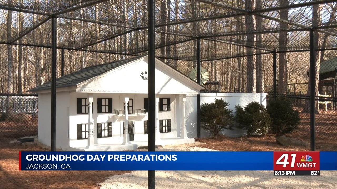 Groundhog Day preparations underway at Dauset Trails - YouTube