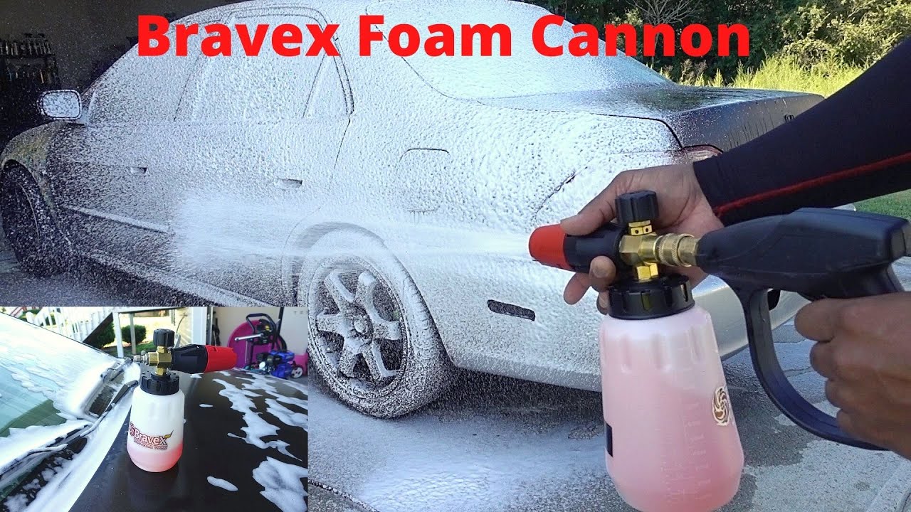 Reviewing Bravex Industrial Tools Foam Cannon - YouTube