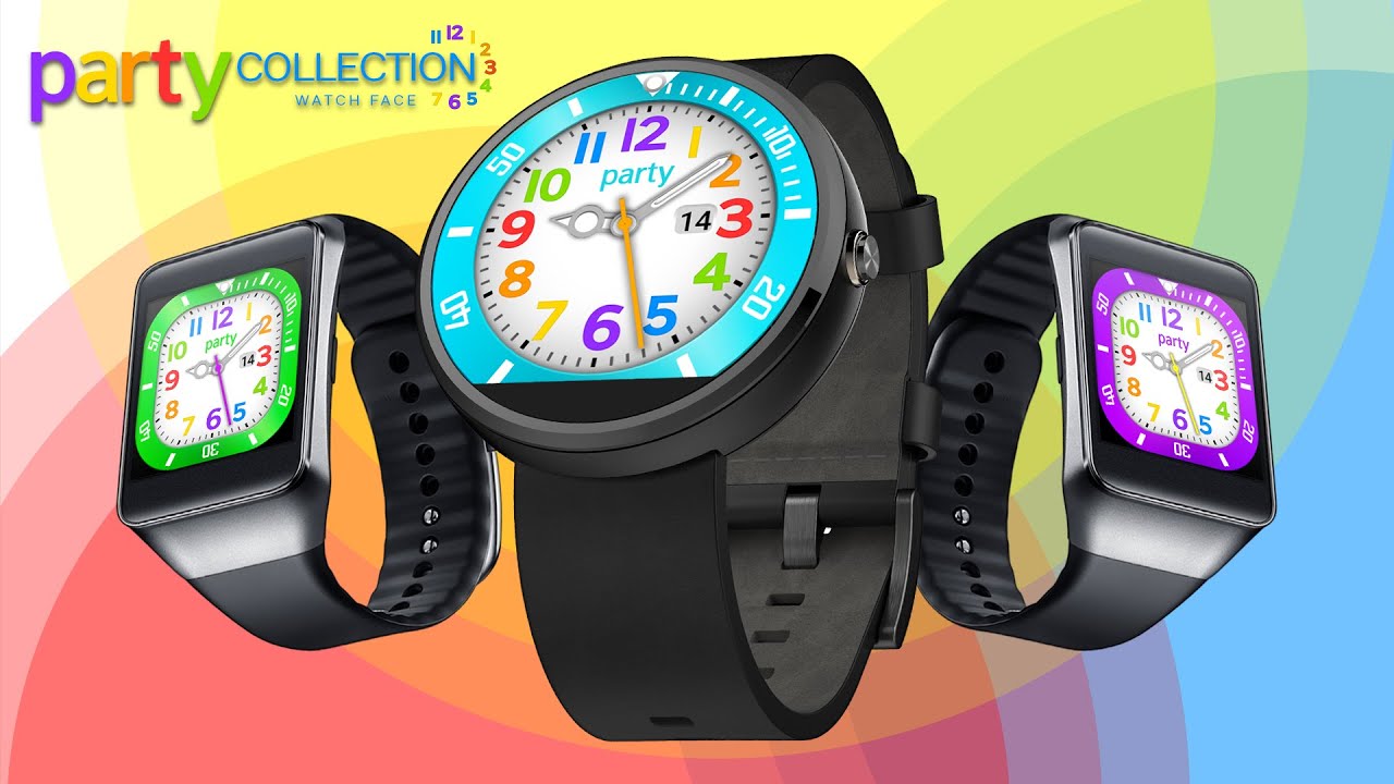 party Collection – Watch Face for Android Wearables - YouTube