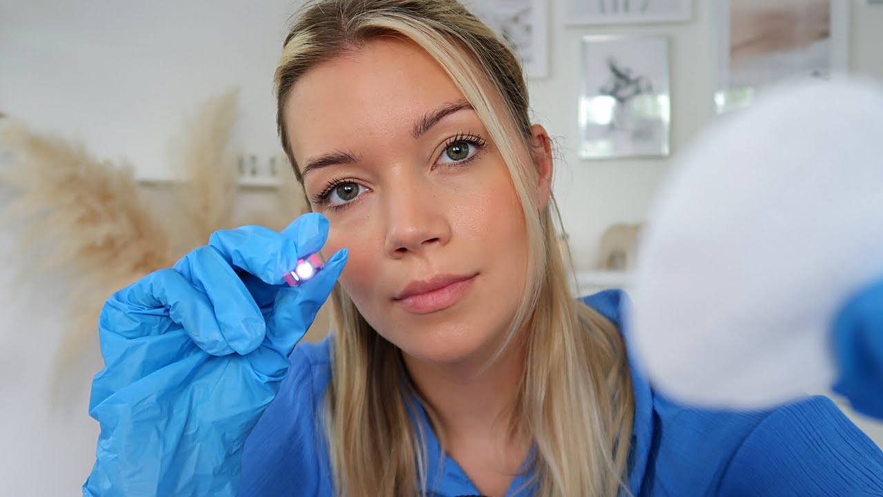 ASMR Face Mapping Clinic | Relaxing Skin Analysis Roleplay - YouTube