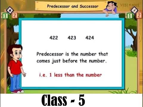 Successor and Predecessor ( Class 5 ) - YouTube