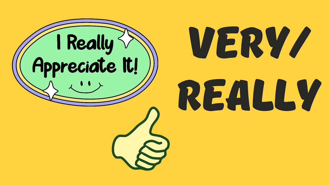 РАЗНИЦА МЕЖДУ VERY & REALLY | Английский ЛЕГКО | для начинающих - YouTube