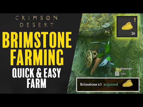 Where to find BRIMSTONE in Crimson Desert | Best Farming Location