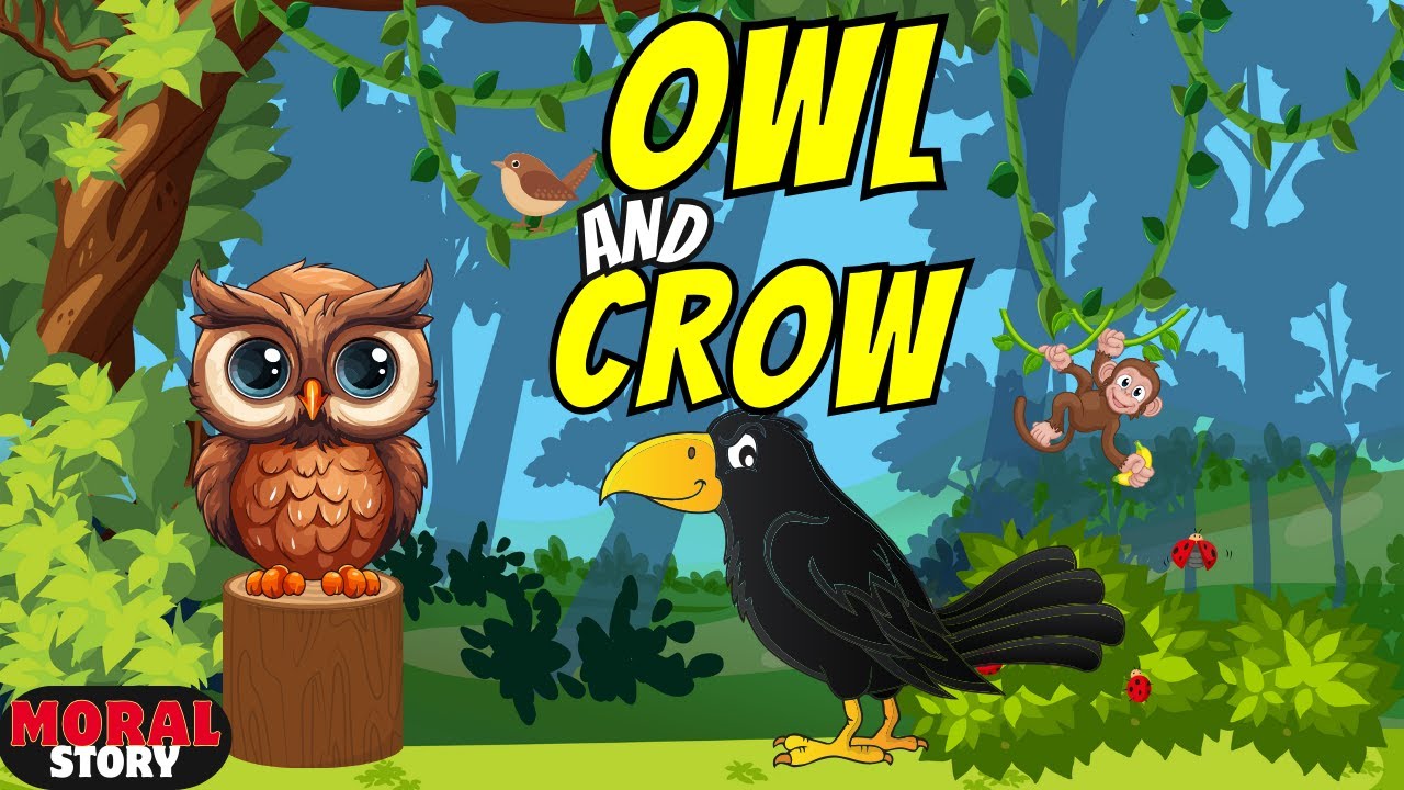 crow and owl moral story for kids | owl and crow story | bed time story ...
