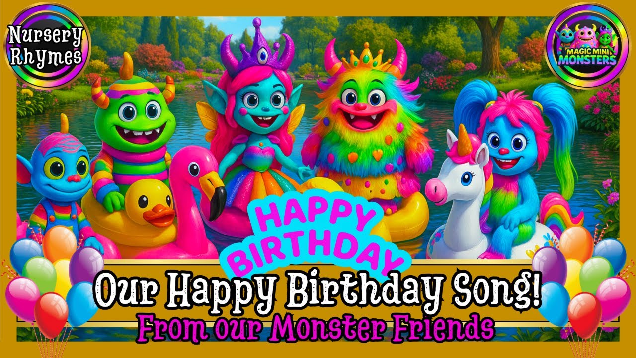 Our Happy Birthday Song!| Monster Party Just For You | Magic Mini ...