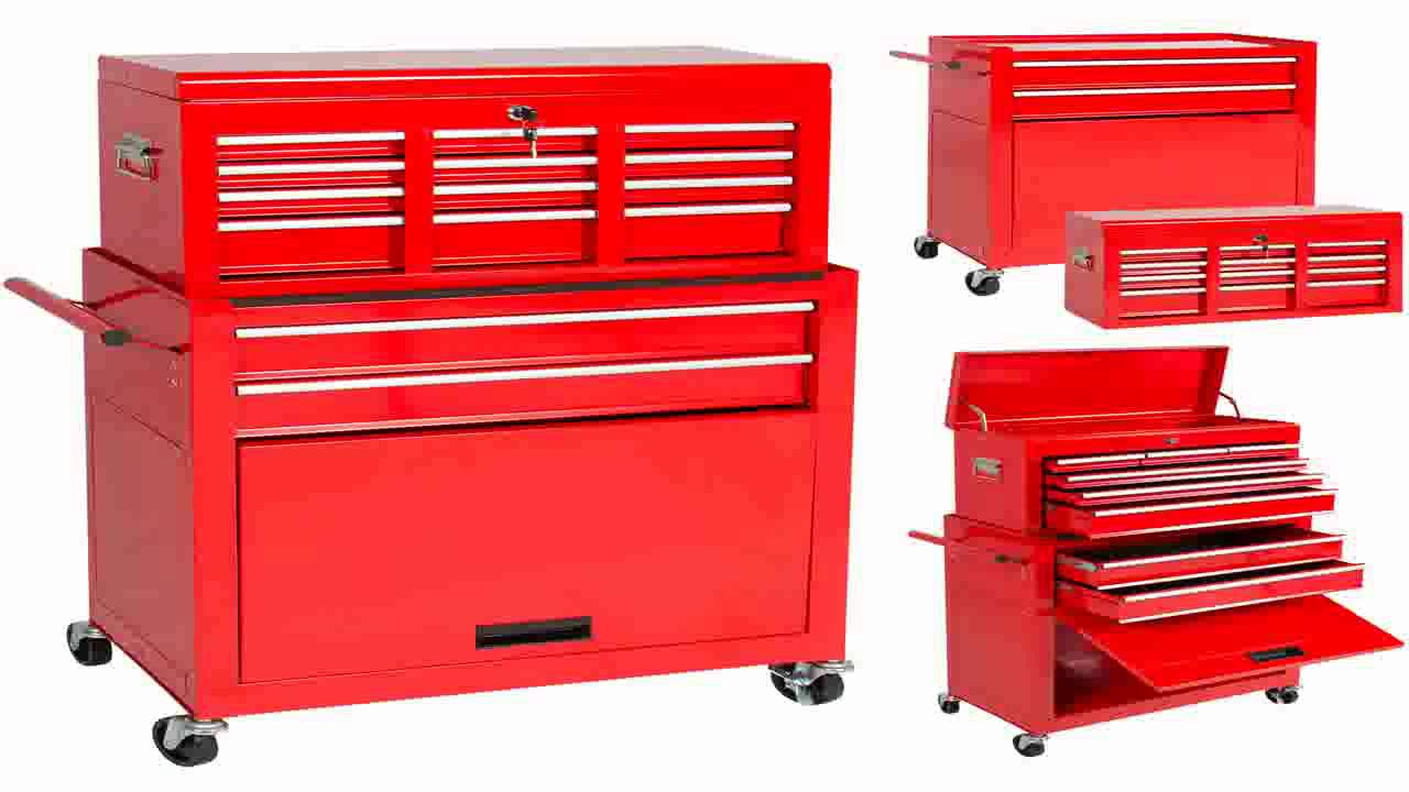 Best Choice Products Steel Work Bench Tool Storage Box with Drawers Peg ...