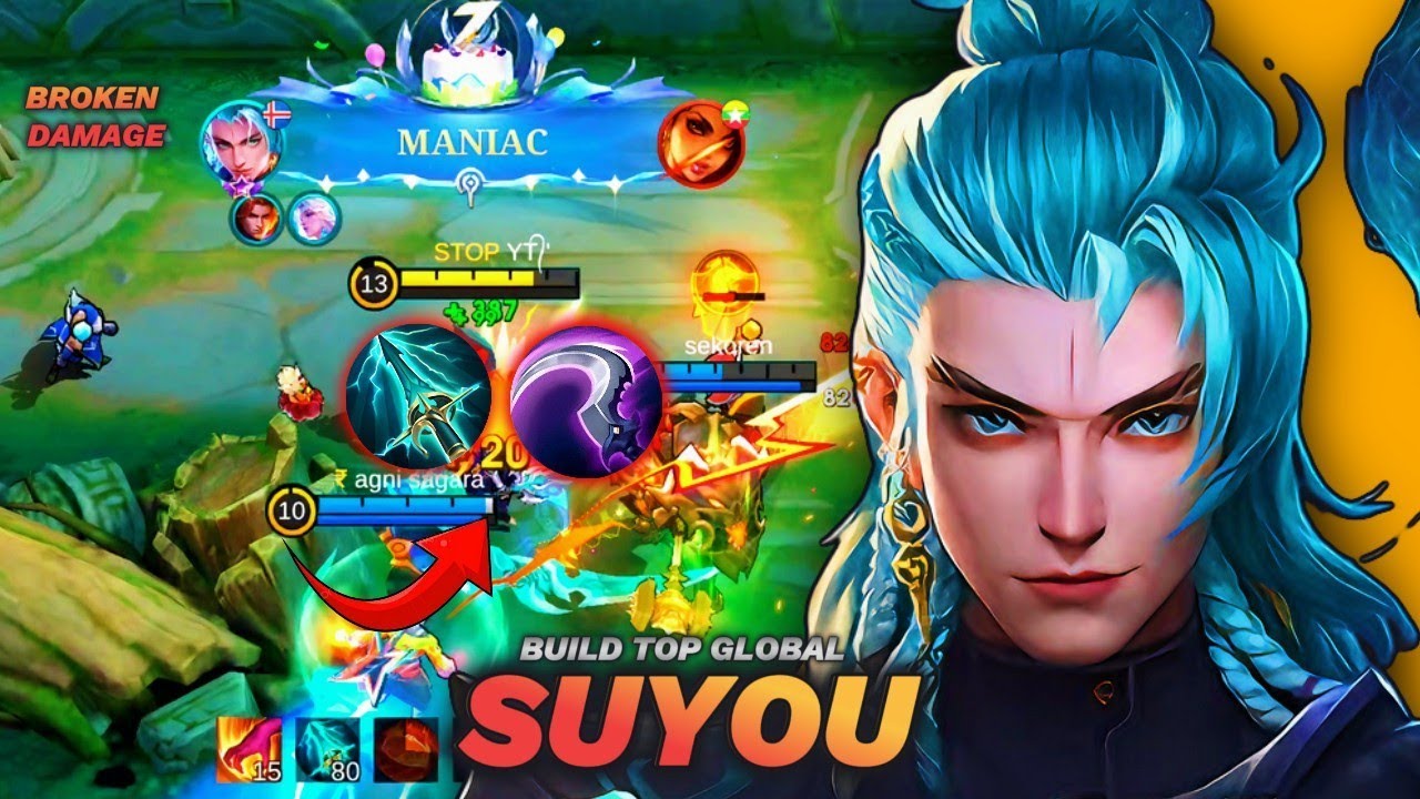 MANIAC SUYOU MODE NGAMUK ! BUILD SUYOU TERSAKIT 2024 MOBILE LEGENDS ...