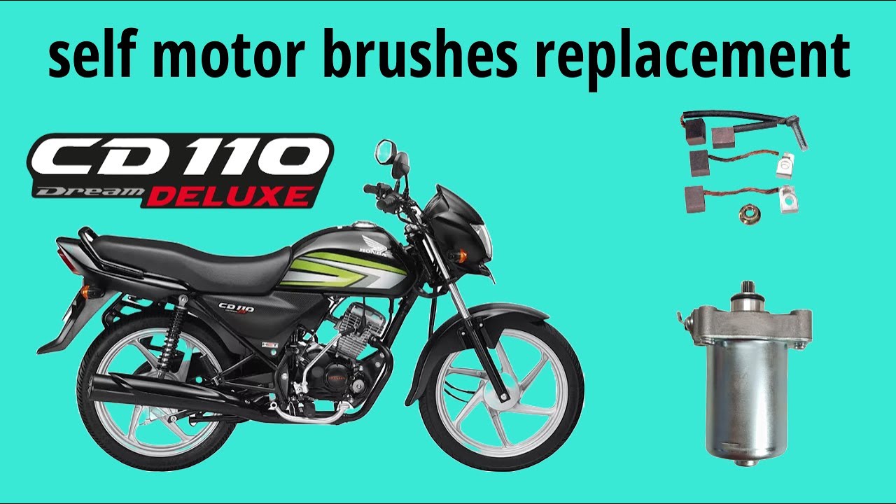Honda cd 110 self motor brushes installation || ( correction is ...