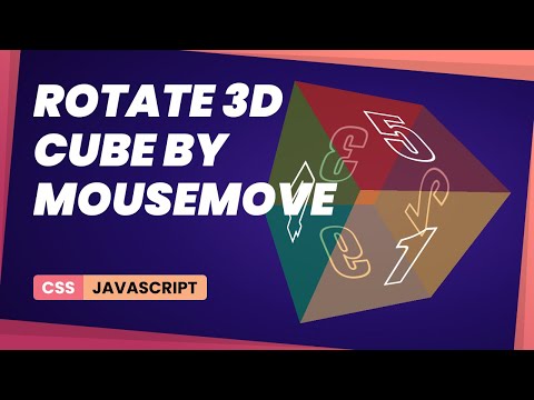 Rotate 3D cube by mouse move | CSS and JavaScript - YouTube