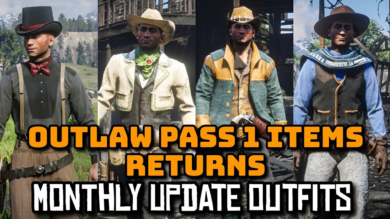Red Dead Online Update Outlaw Pass 1 Items & Limited Time Clothes ...