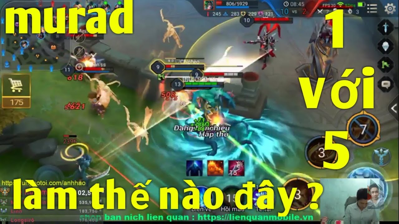 Liên Quân Mobile _ Murad Bị Team Địch Bao Vây 5 Đánh 1 : Và Pha Sử Lý ...