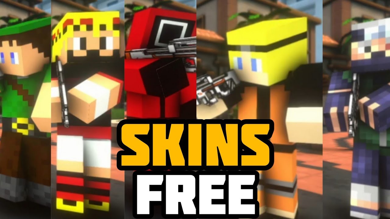 SKINS GRATUITA COM ID PIXEL STRIKE 3D SKINS FREE [PARTE 1] - YouTube
