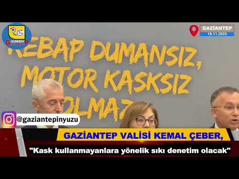 Gaziantep trafiğinde yeni dönem! Kebap Dumansız, Motor Kasksız Olmaz #GaziantepSonDakika