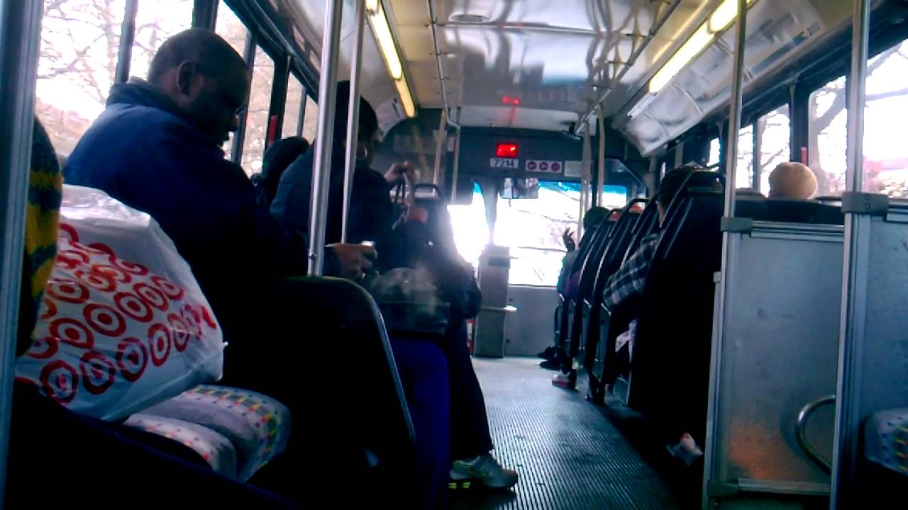 MTA Bus: On-Board Orion V CNG Suburban Seating #7214 on the B103 LTD ...