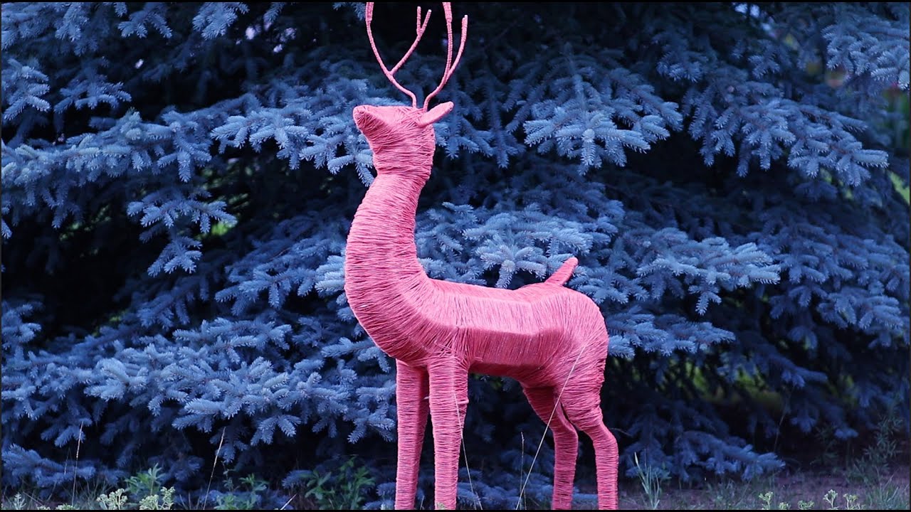 Transforming DIY Life-size Reindeer - YouTube