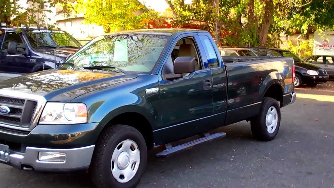 2004 Ford F-150 XL 4WD REG CAB 4DR 4.6L V8 AT 8FT LONG BED - YouTube