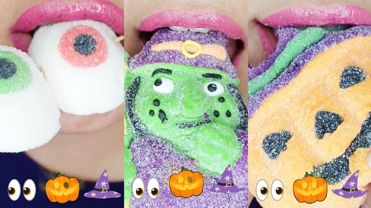 ASMR Soft Chewing Marshmallow Candy Eating Sounds #먹방 #mukbang - YouTube