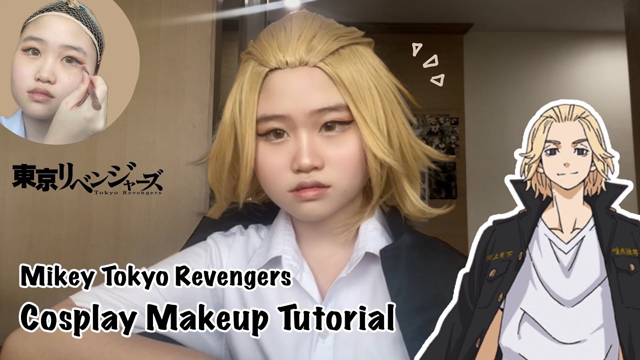 Mikey Tokyo Revengers Makeup Tutorial | แต่งหน้าคอสเพลย์ไมกี้ | Purp ...
