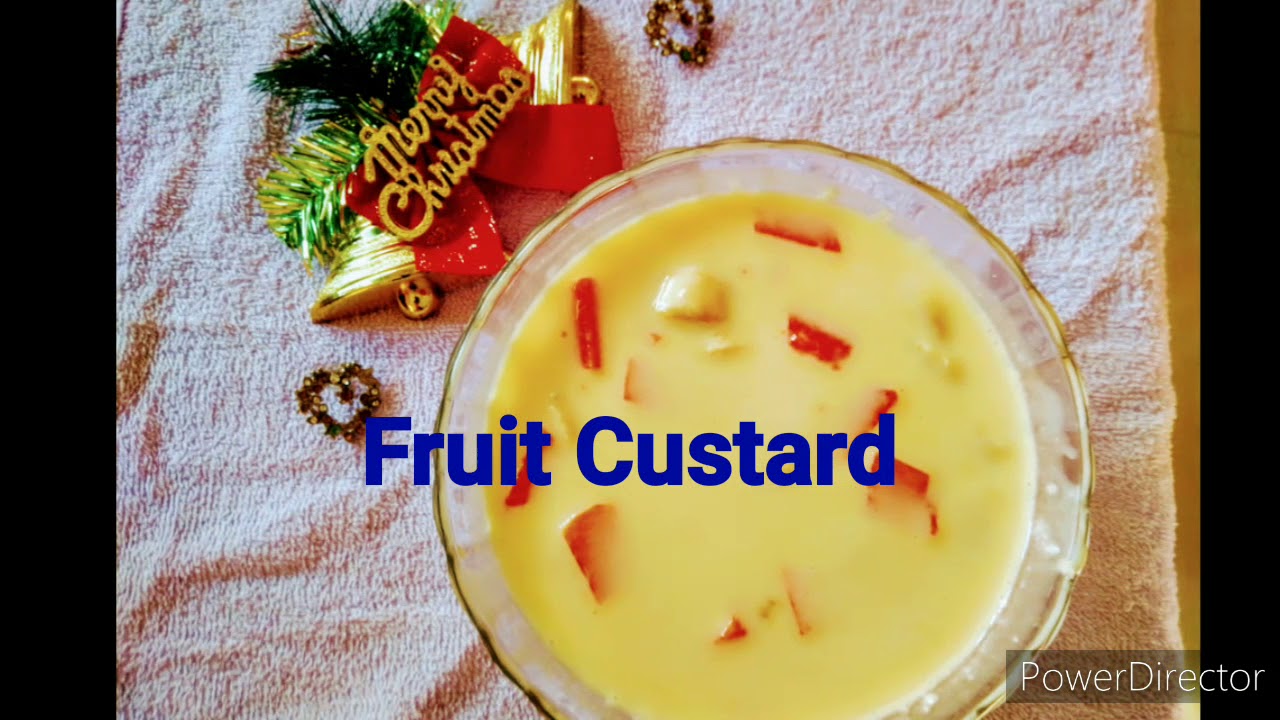 Fruit Custard in tamil / Dessert recipe in tamil / Chitra Dilip samayal ...