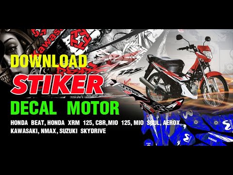 Download Gratis free | Stiker Decal Motor | Coreldraw File - YouTube