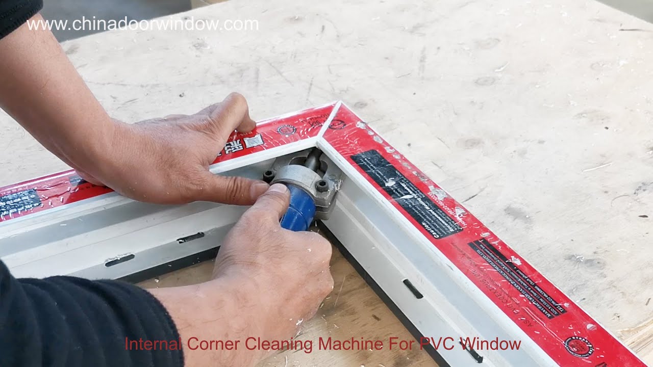 How to clean the pvc window corner with portable corner cleaning ...