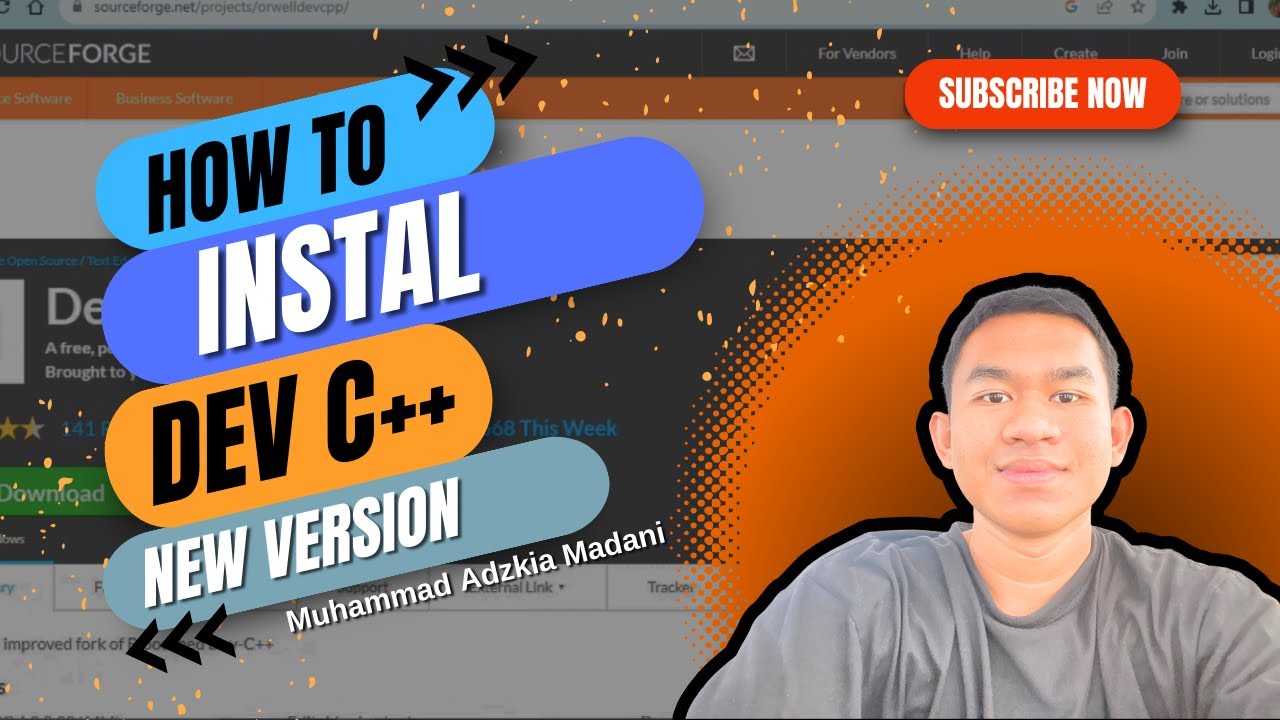 Tutorial instal Dev C++,Muhammad Adzkia Madani (23076012) - YouTube