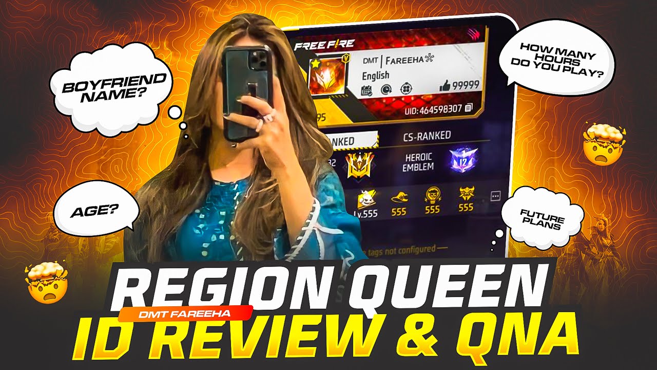 DMT FAREEHA QNA AND GAMEPLAY || REGION QUEEN 👸 || - YouTube