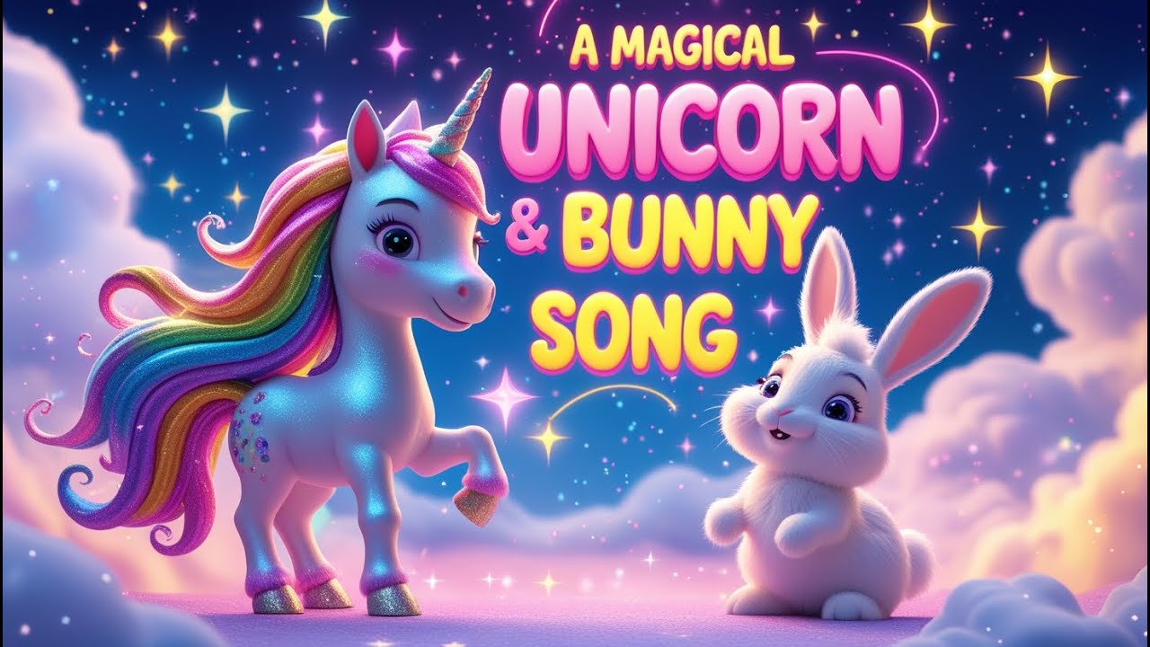 Unicorn & Bunny Magic Song For Kids 💖 | Friendship, Fun, and Rainbow ...