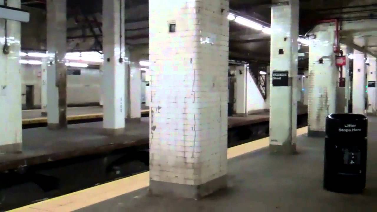 Creepy Chambers St Subway Station @ 4am - YouTube