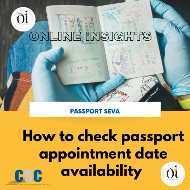 How to check passport appointment availability| passport appointment ...