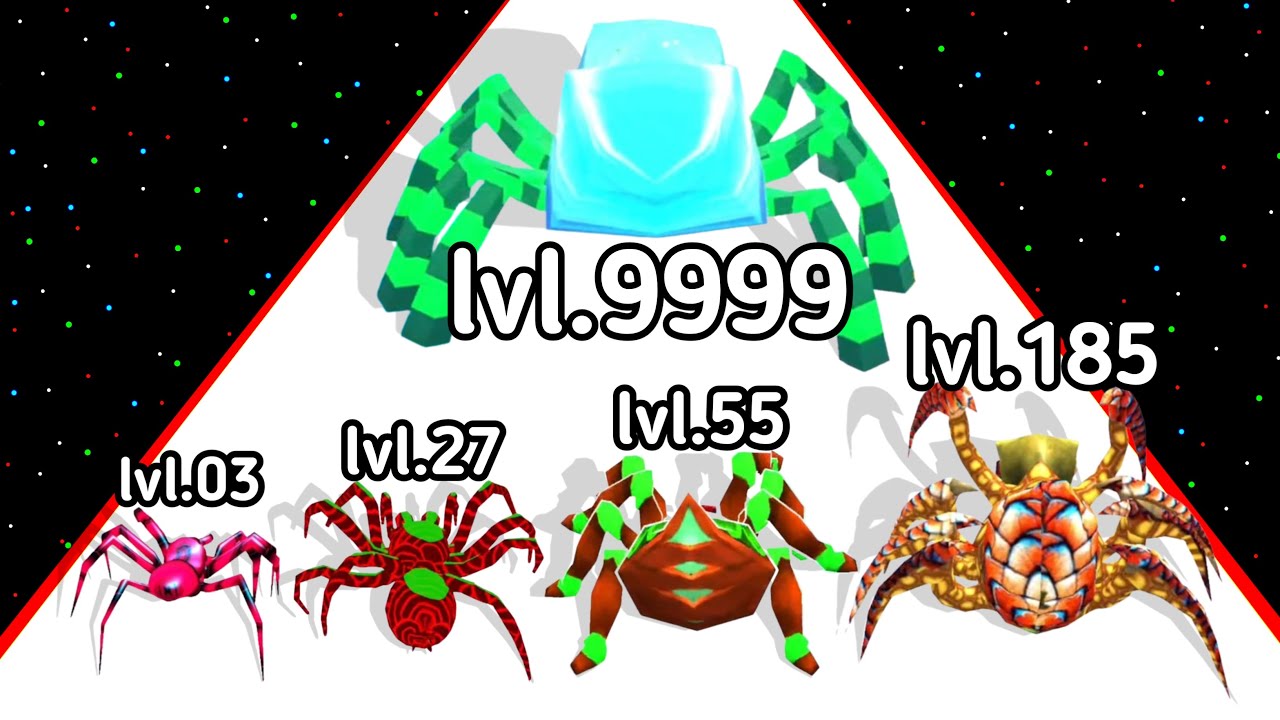 (2025) Spider And Insect Evolution Run Level Up Insect All Level 3D Gameplay (New Update) - YouTube
