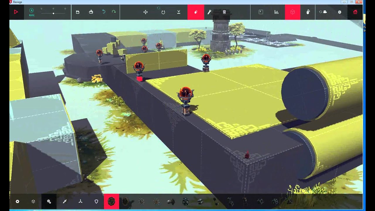 Besiege Sandbox Obstacle Course - YouTube