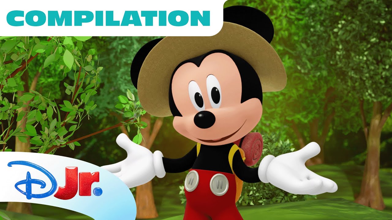 Let’s Play Outside: Camping Themed Compilation!🏕️ w/ Mickey Mouse ...