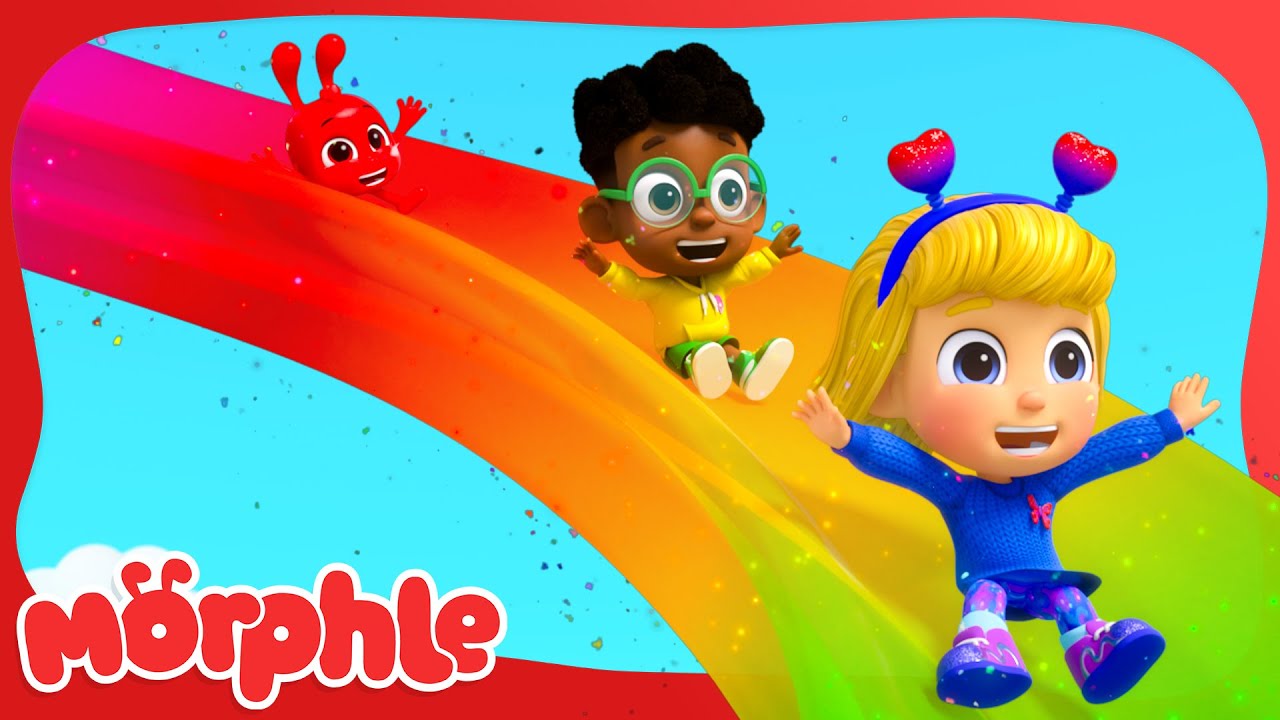 Baby Morphles on the Giant Rainbow Slide! 🌈 | Morphle's Family | My ...